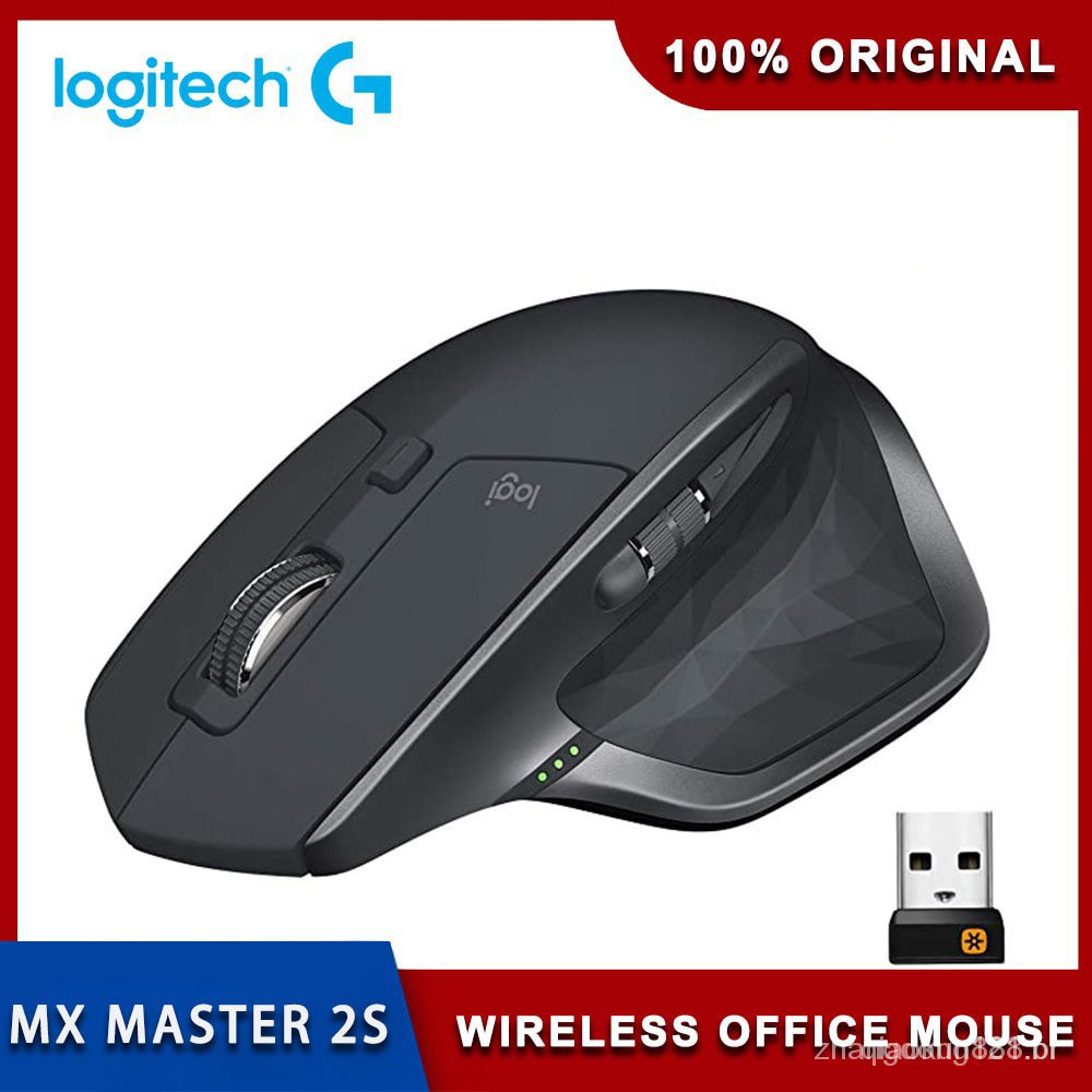 100 % Novo Logitech MX Master 2S Mouse De Escritório Sem Fio Hyper-Fast ...