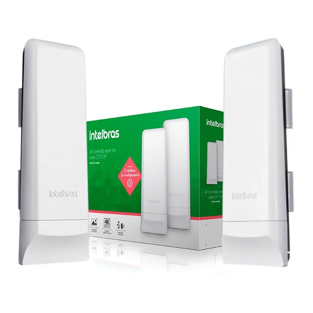 Kit Roteador Duplo Outdoor Para CFTV IP WOM 5A MiMo Intelbras | Shopee ...