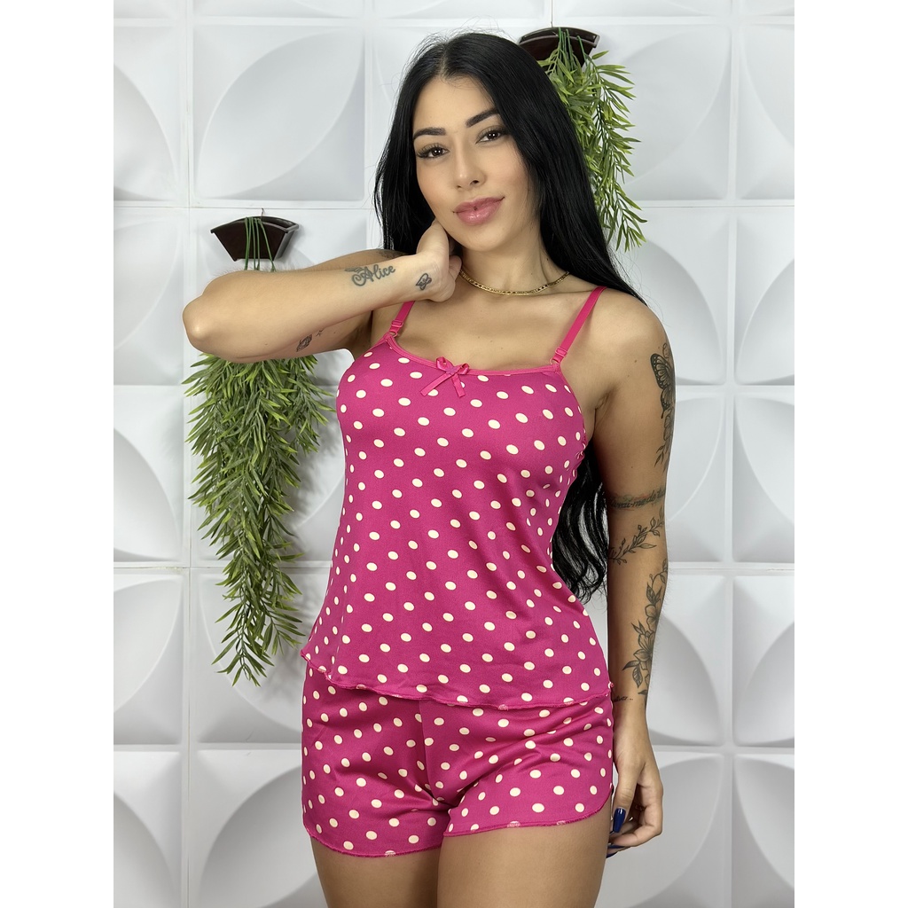 Pijama short dool baby micro estampado | Shopee Brasil