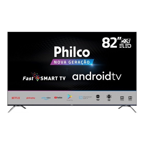 Smart Tv Ptv82k90agib Led 82 Polegadas Uhd 4k Hdr Philco | Shopee Brasil