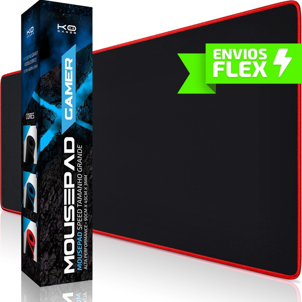 Mouse Pad Gamer Grande Borda Costurada 90x40 Mousepad Speed | Shopee Brasil