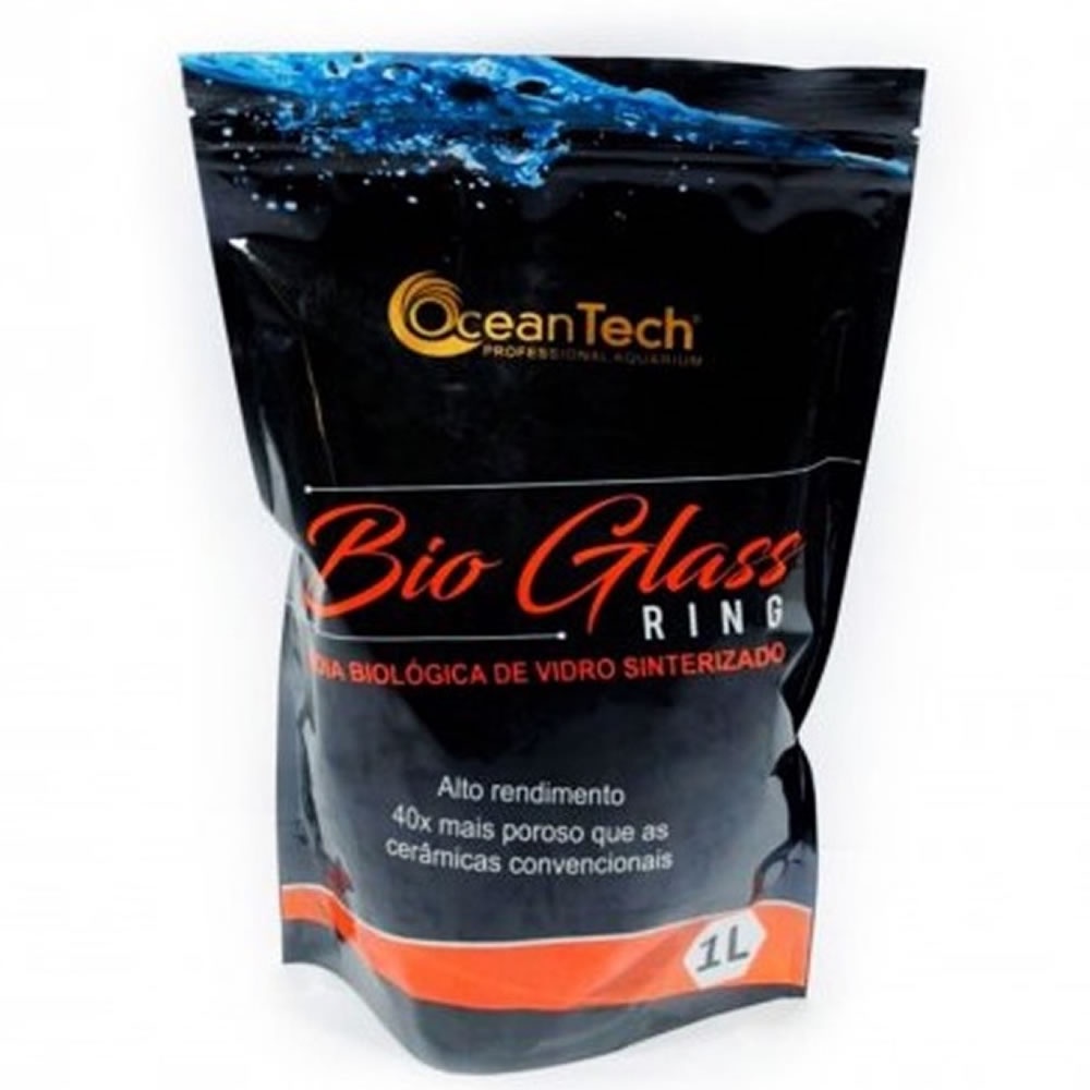 BIO GLASS 15MM 1000ML OCEAN TECH - MIDIA FILTRANTE VIDRO SINTERIZADO ...
