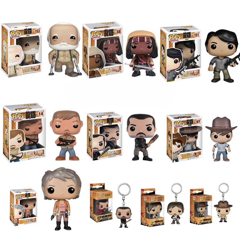 funko O Caminhando carol negan Darryl Mijon Nigan Hershall Figura ...