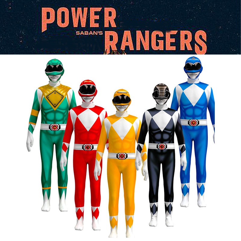 Rangers Costume Boys Power Mecha Five Beast Cosplay Anime Child ...