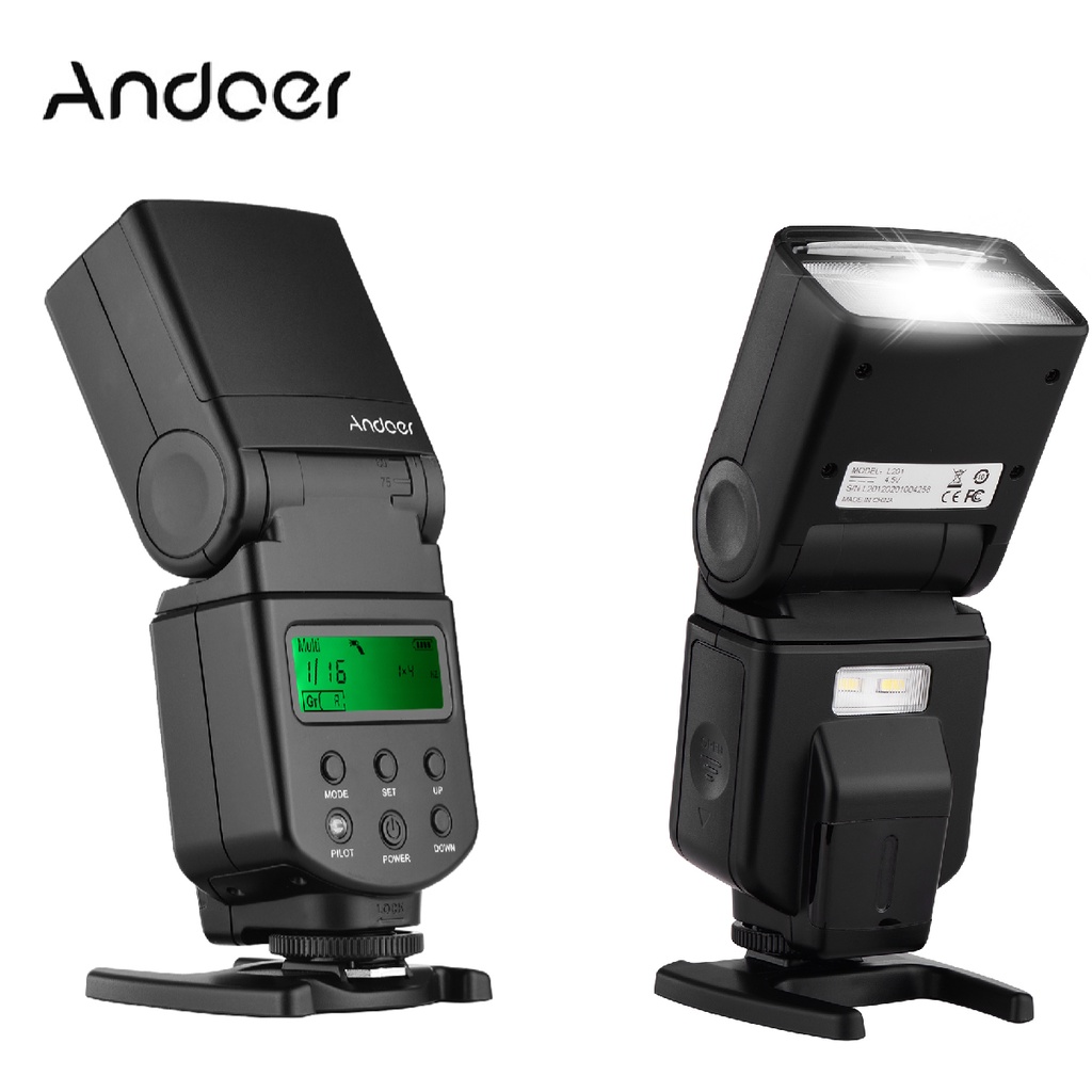 Andoer Universal Flash Speedlite Gn40 Ajustável Led de luz de ...