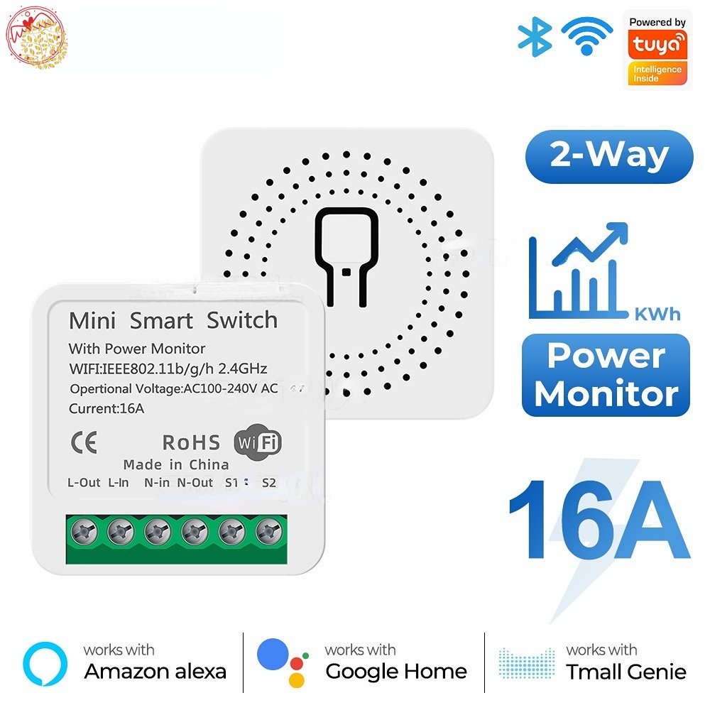Smatrul 16a tuya mini diy switch wifi inteligente de 2 vias tilhop ... Smatrul 16a tuya mini diy switch wifi inteligente de 2 vias tilhop ...