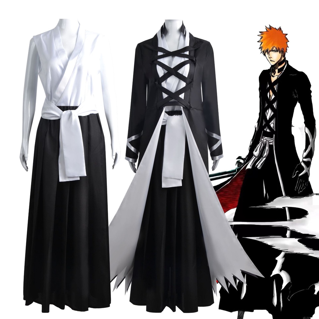 World Bleach Kurosaki Ichigo Robe Capa Casaco Thousand Year Bloody ...