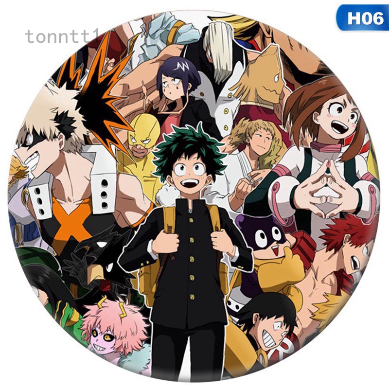 Anime My Hero Academia Cosplay Crachá Cartoon Boku no Broche Pins Izuku ...
