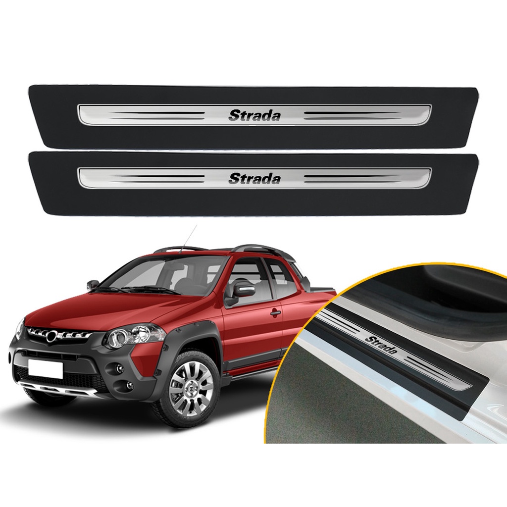 Jogo De Soleira Resinada Porta Modelo Drop Fiat Strada 2006 2007 2008 ... Jogo De Soleira Resinada Porta Modelo Drop Fiat Strada 2006 2007 2008 ...
