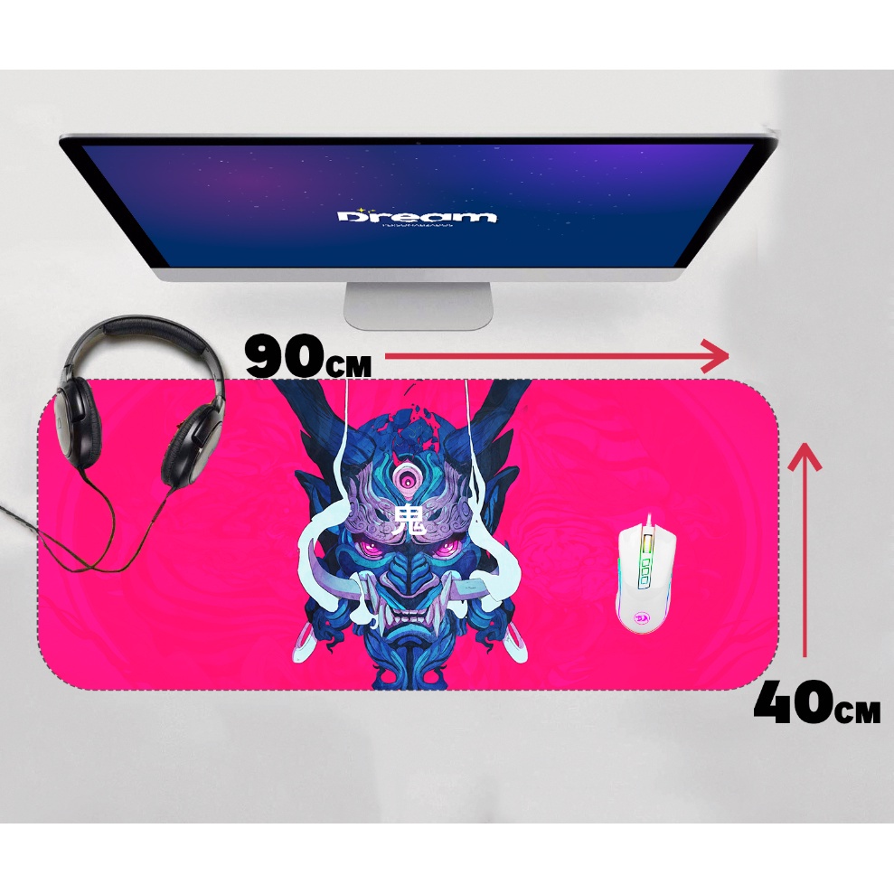 Mouse Pad Gamer Dragão Chinês Anime Extra Grande 90x40 70x30 60x40 ...