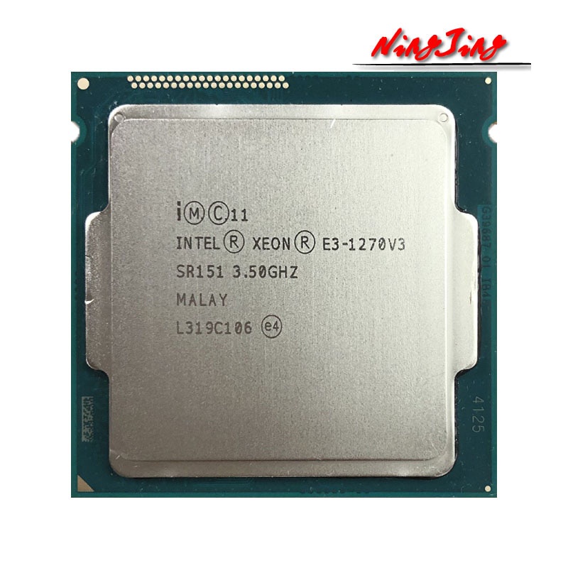Processador cpu Intel xeon e3-1270 v3 e3 1270v3 3,5 ghz quad-core Oito Linhas l2 = 1m l3 8m 80w ...
