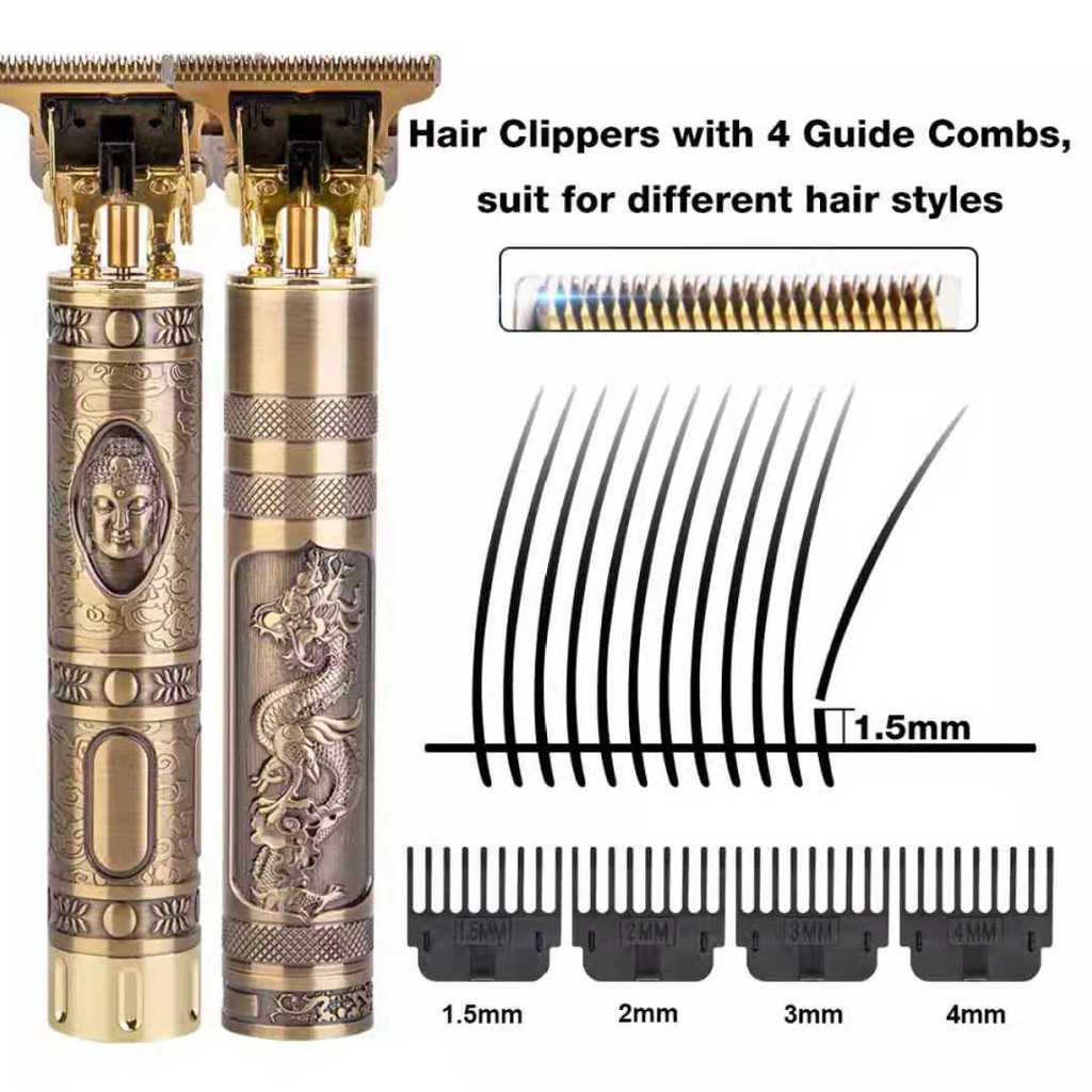 Professional Hair Clippers Haircut Rechargeable Razor Trimmer ...