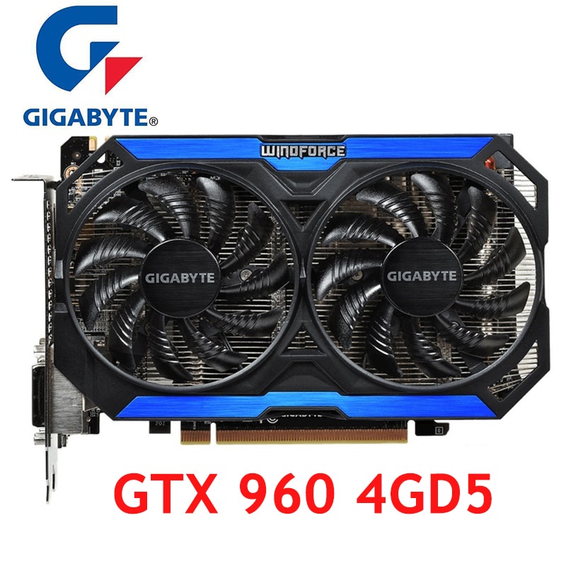 Original gpu gtx 960 4gd5 Cartão De Vídeo 128bit gm206 gddr5 Para Mapa ...