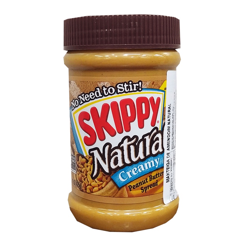 Manteiga De Amendoim Natural Creamy Cremoso Skippy 425g | Shopee Brasil