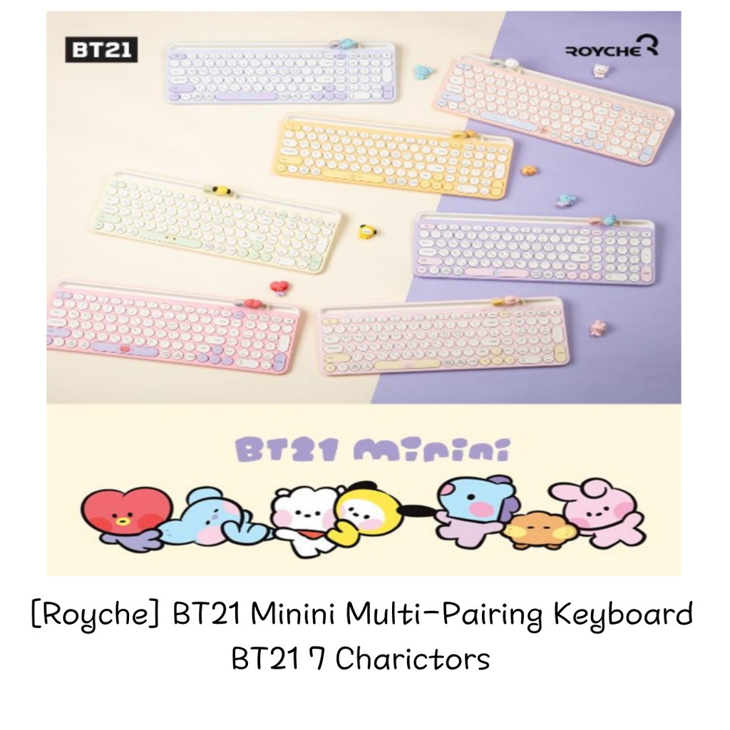 [BT21 Minini Teclado Multi-Pairing BT21 7 Charictores | Shopee Brasil