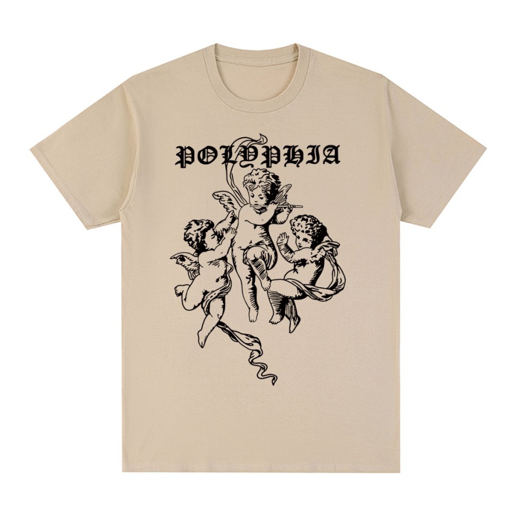 Polyphia Rock Band Vintage Camiseta Criativa Tendência Algodão Homens ...