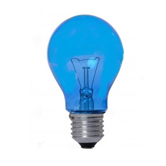 Lampada incandescente sct e27 40w 127v azul | Shopee Brasil