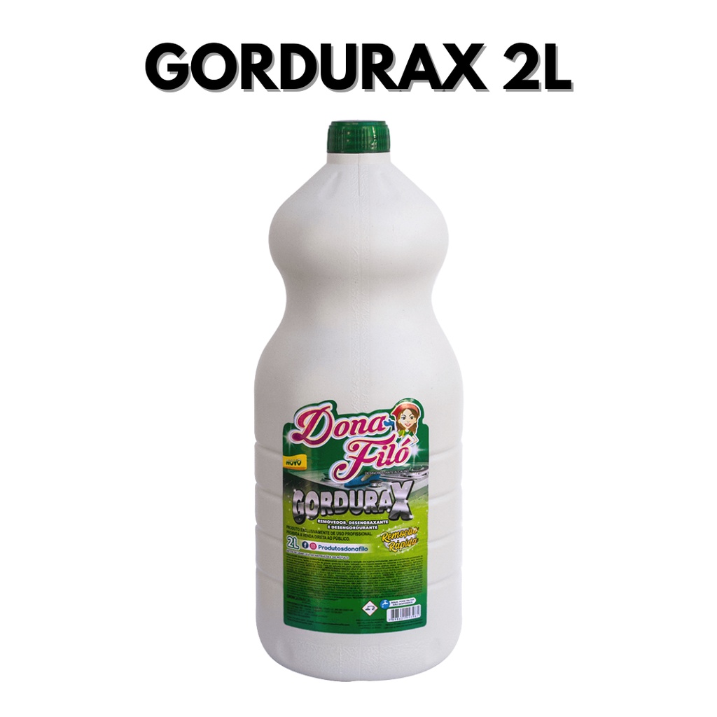 Desengordurante Ultra Concentrado Gordurax Limpeza Pesada 2L | Shopee ...