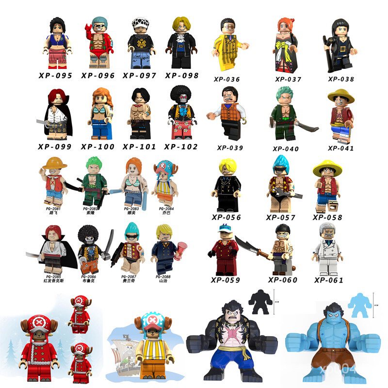 Mini Bonecas De Anime Série One Piece Luffy Zoro Danji Lego PGSG ...
