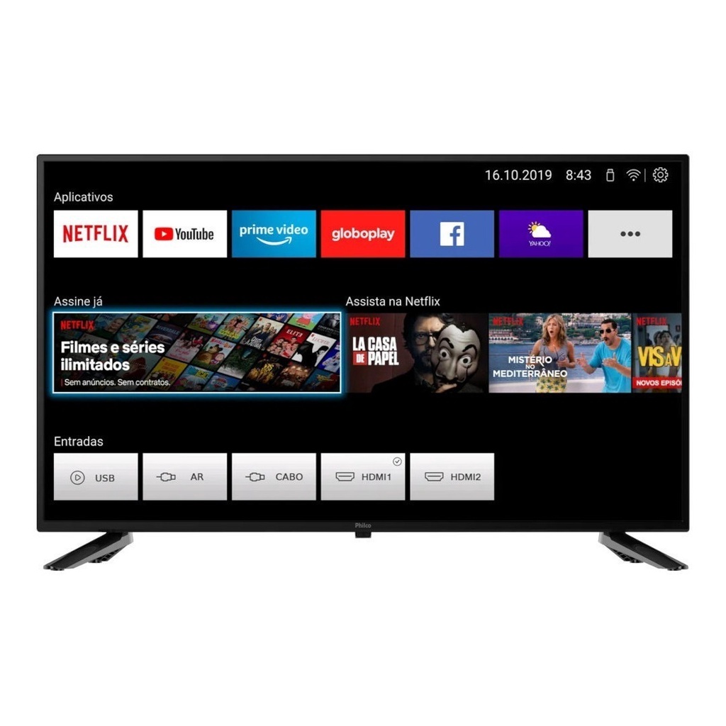 Smart Tv Philco 32 Hd Dled Usb Wi-fi Hdmi Conversor Digital | Shopee Brasil