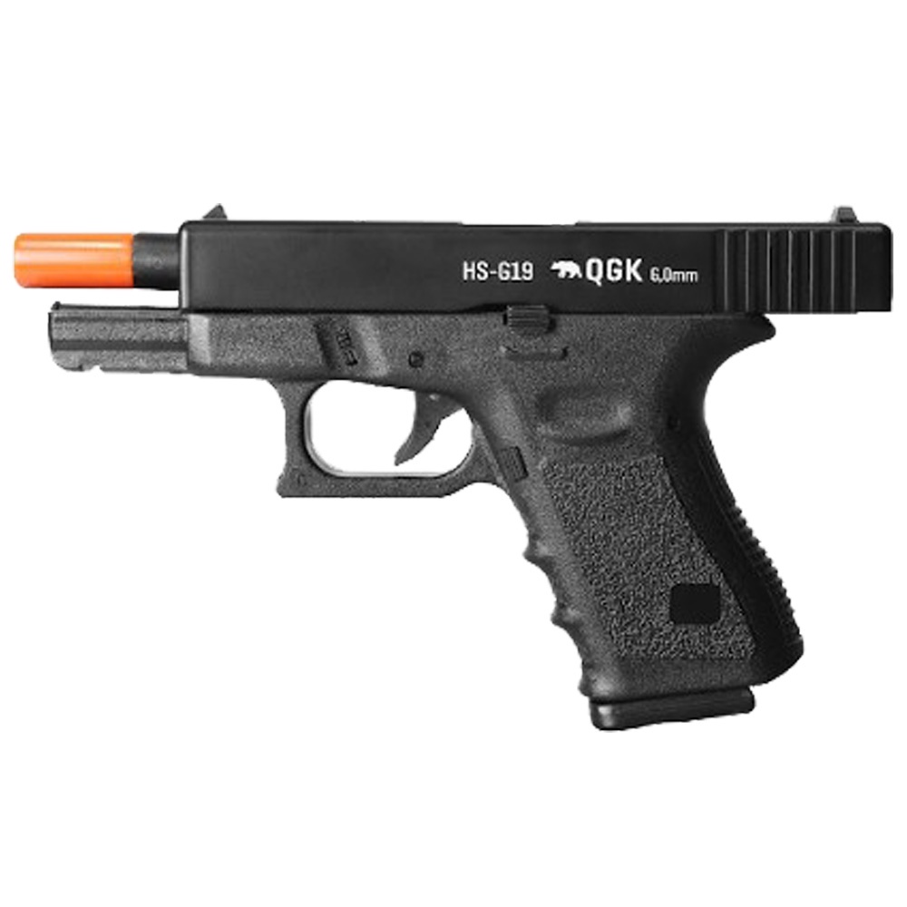 Pistola De Airsoft Glock HS G19 QGK Spring Mola Cal 6mm - Escorrega o Preço