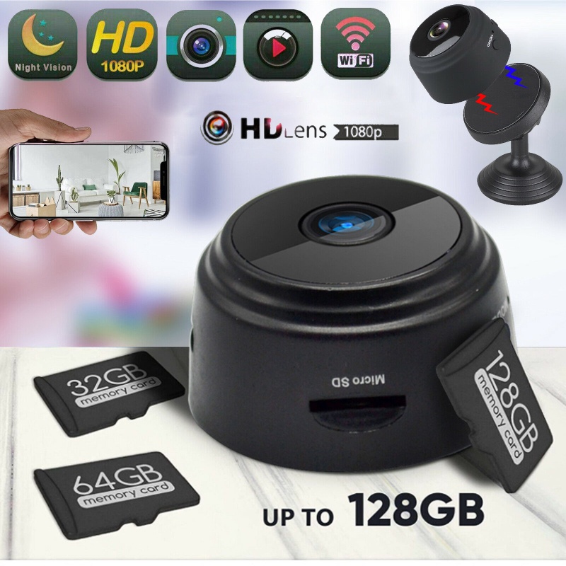 Câmera Original A9 Wifi Mini 1080P HD Câmeras De Segurança De Vídeo Sem ...