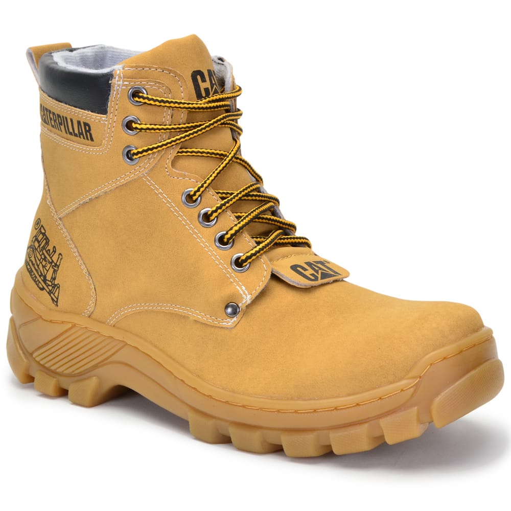 Bota Coturno Botina Adventure Masculina Caterpillar Caminhada Cat ...