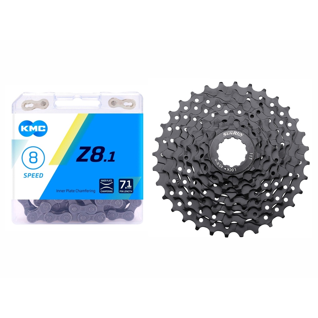 Cassete 8v K7 Mtb 11-32 Corrente Bike 8v mtb speed Promoção Promo ...