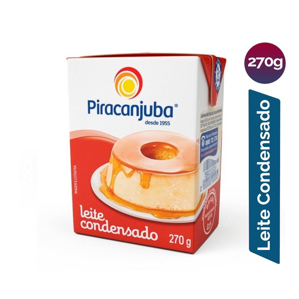 Leite Condensado 270g - Piracanjuba | Shopee Brasil