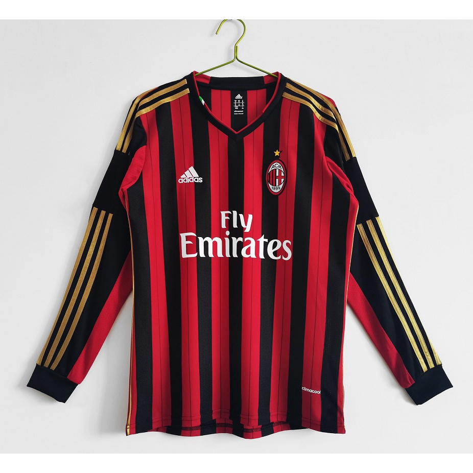 Camisas De Futebol AC Milan Jersey 13 14 SHort/Manga Longa Milão KAKA ...