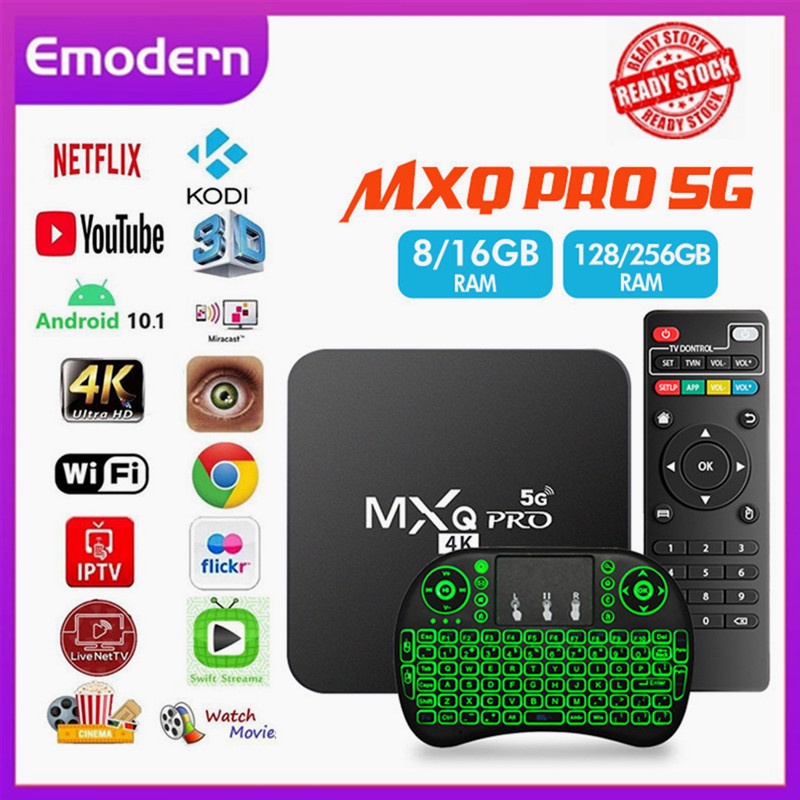 MX Q PRO 4K 5G Smart Tv Android 10.0 16GB 256GB Hd Player - Escorrega o ...