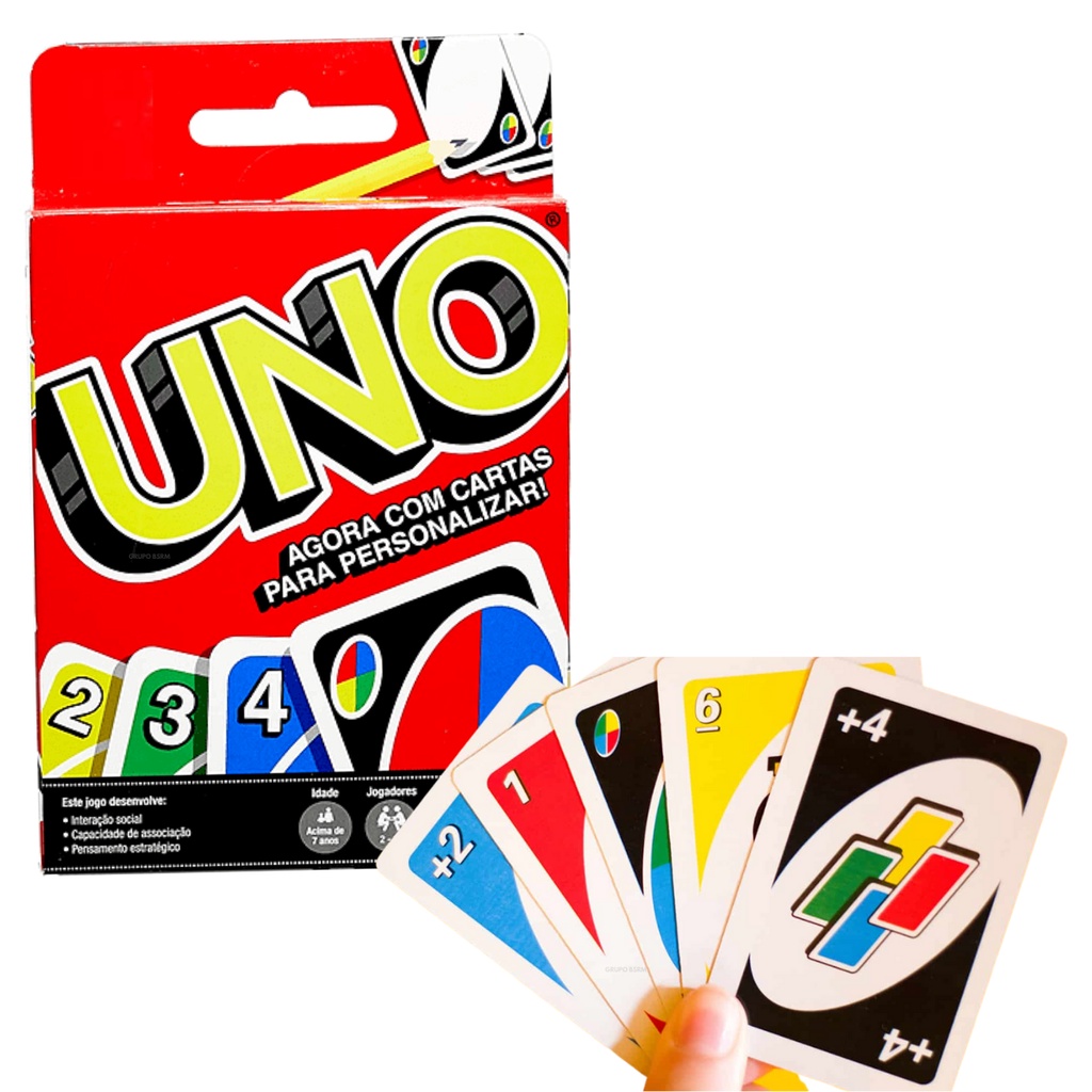 Jogo De Cartas Uno Card Game Jogos De Mesa Tabuleiro Oferta | Shopee Brasil
