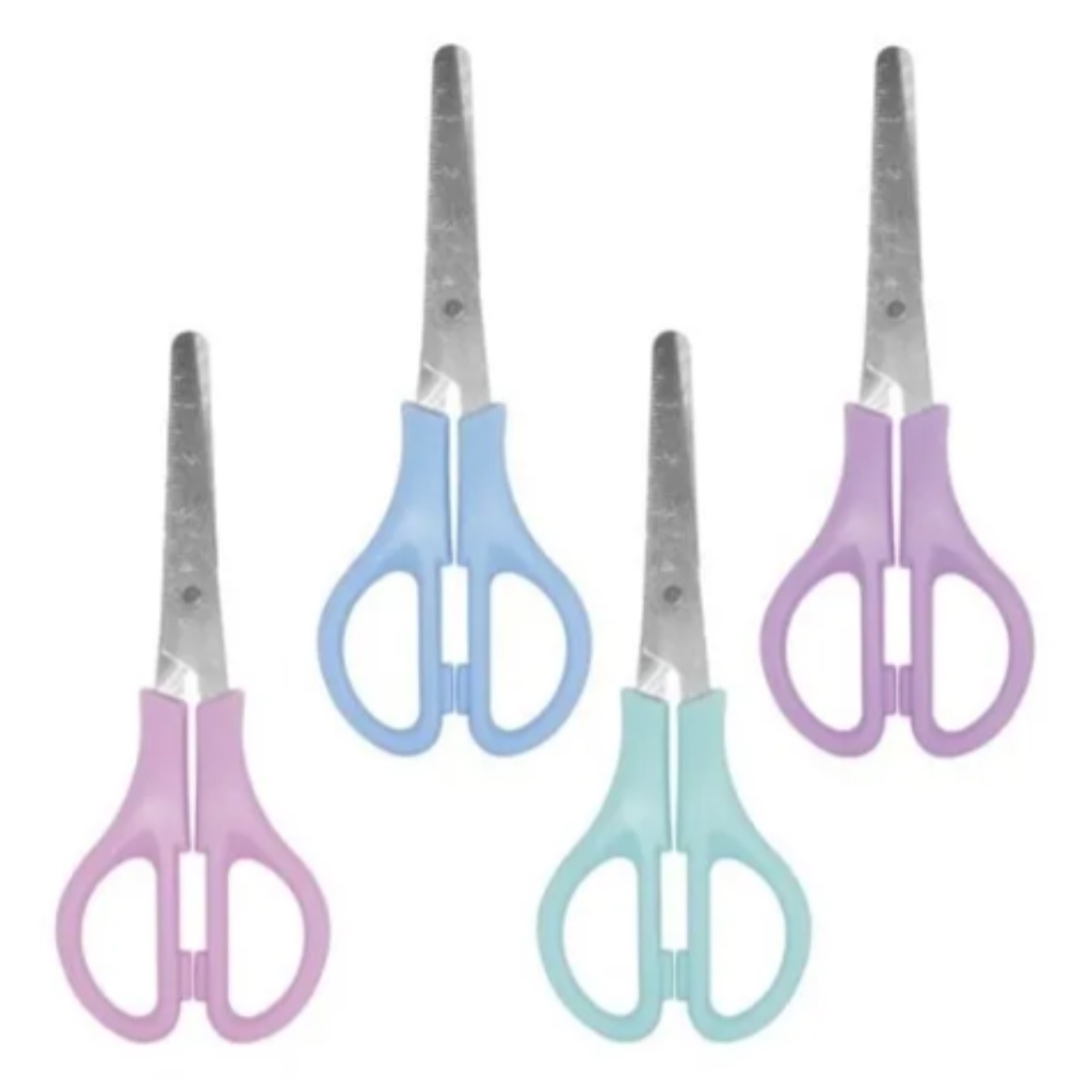 Tesoura Escolar Pastel CiS KS-125P (Escolha a cor) | Shopee Brasil