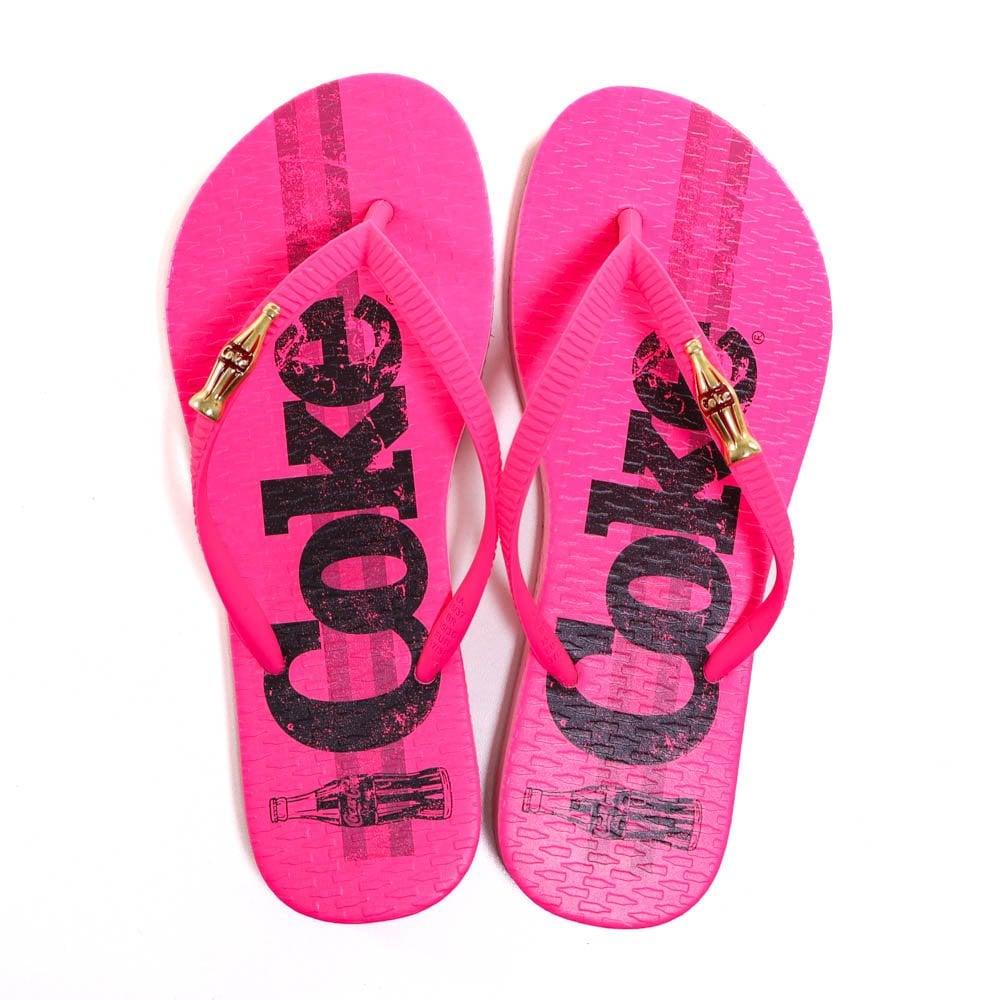 Chinelo Feminino Coca Cola Coke Cc3316 Pink | Shopee Brasil