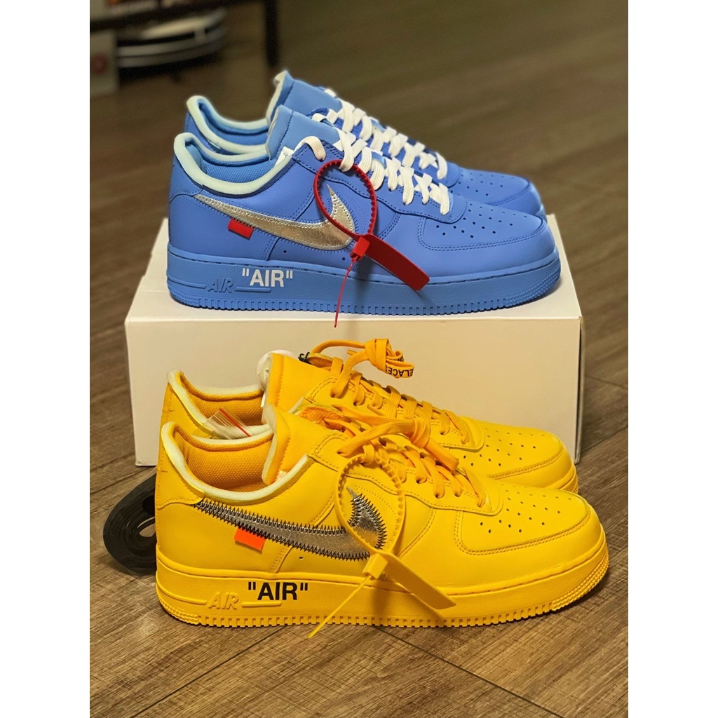 Original Off _ White x Nike Air Force 1'07 Tênis Amarelo Casual ...
