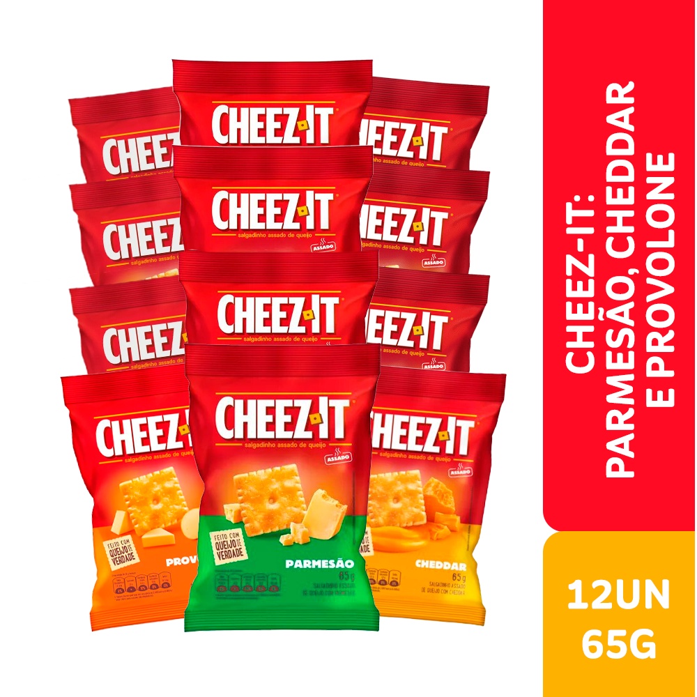 SALGADINHO ASSADO CHEEZ-IT DE CHEDDAR - 1 unidade 65g - KELLOGG´S ...