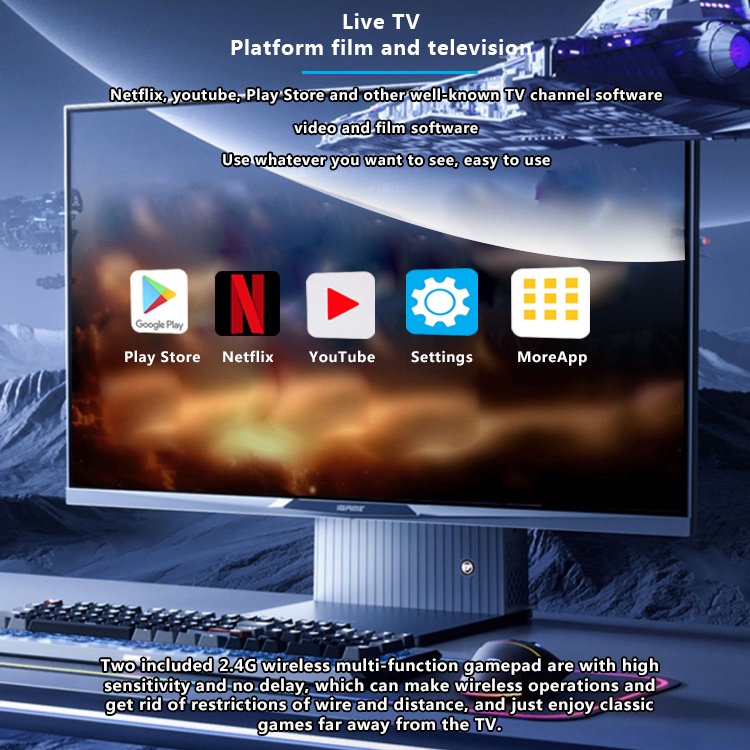 10000/40000 game stick 4k Gt65 Jogos Console Sem Fio 4K Hdmi 2.4G Dual ...