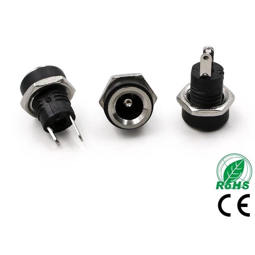 10 Plugs Fonte Alimentação Jack 3a 12v Rosca 5.5/2.1mm Fêmea ...