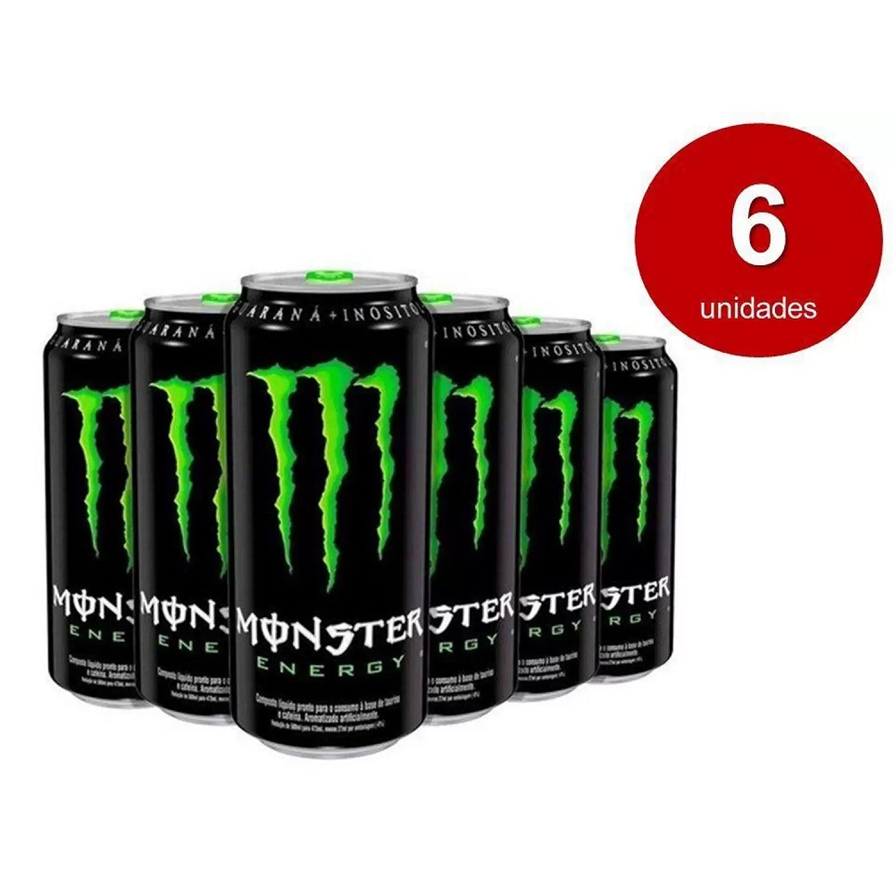 ENERGÉTICO MONSTER ENERGY LATA 250ML PACK 6 UNIDADES - Escorrega o Preço