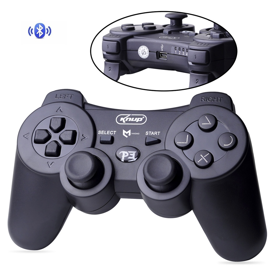 Controle Para Ps3 Pc Bluetooth Conforto E Realismo Joystick e Dualshock ...