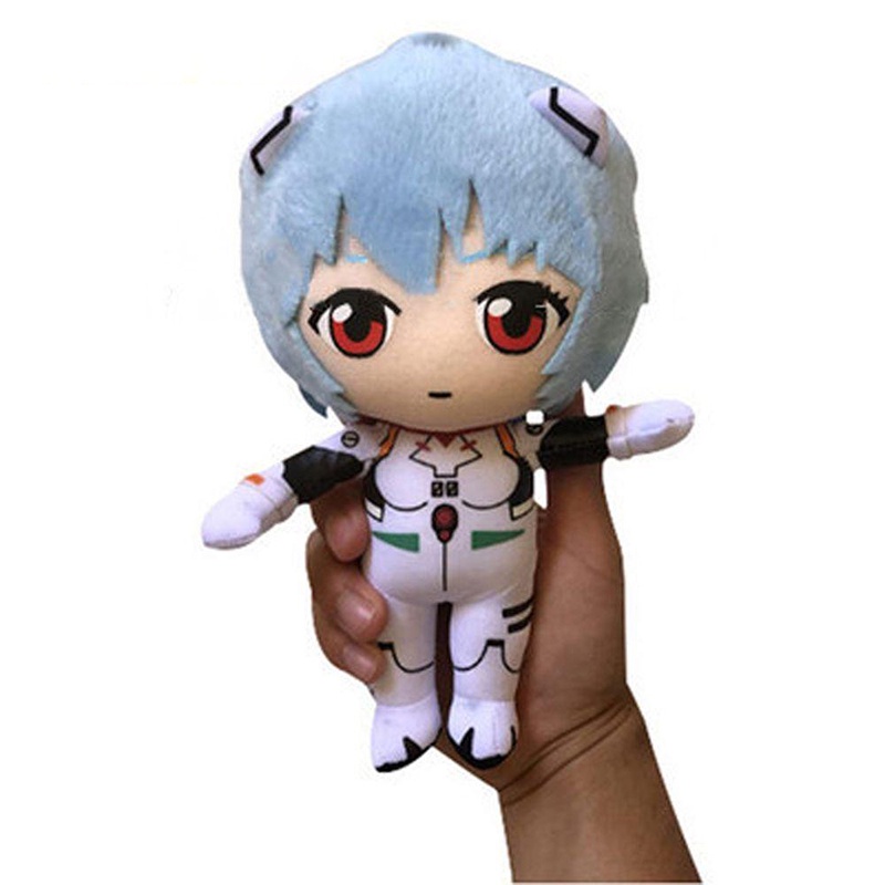 Boneca De Pelúcia Rei Fofo Anime 22cm Kawaii Ray Ayanami Recheada ...