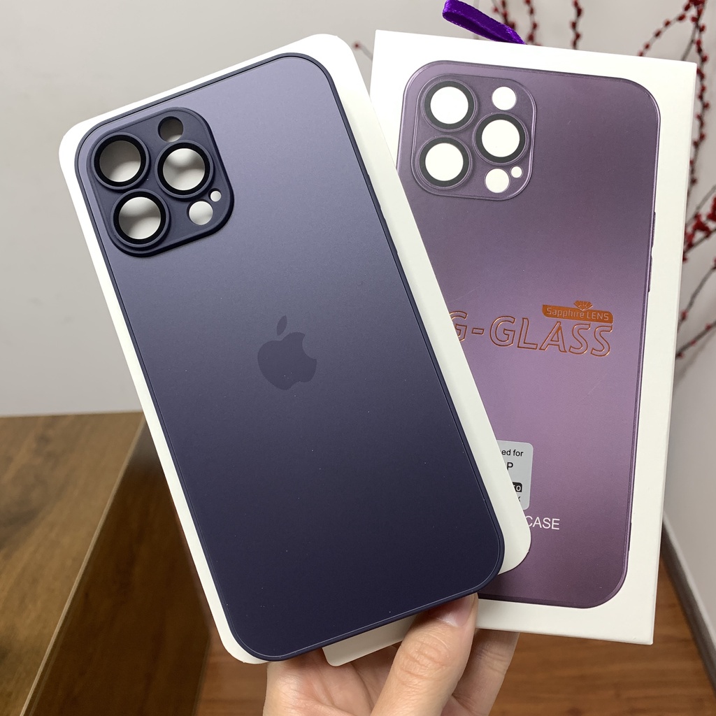 AG Capa De Vidro Fosco De Silicone Para iPhone 14 13 12 Pro Max Plus , Celular Com Película ...