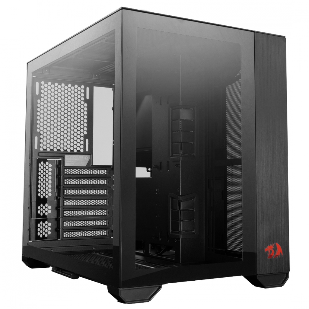 GABINETE GAMER LIAN LI REDRAGON O11 DYNAMIC MINI - PRETO - Escorrega o ...