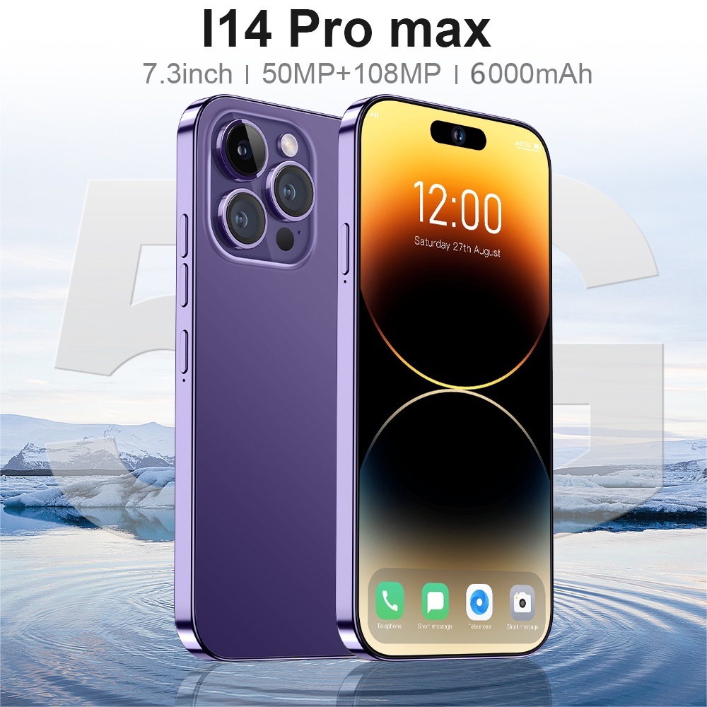 Novo Smartphone i14 Pro Max 7,3 Polegadas 5G Celular Android | Shopee ...
