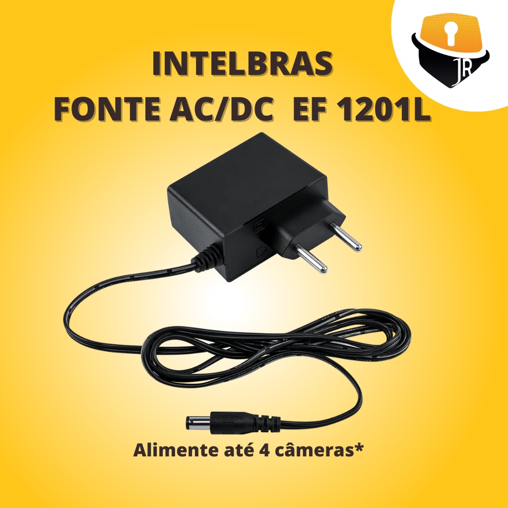 Fonte AC/DC 12,8V 1A EF 1201L INTELBRAS | Shopee Brasil