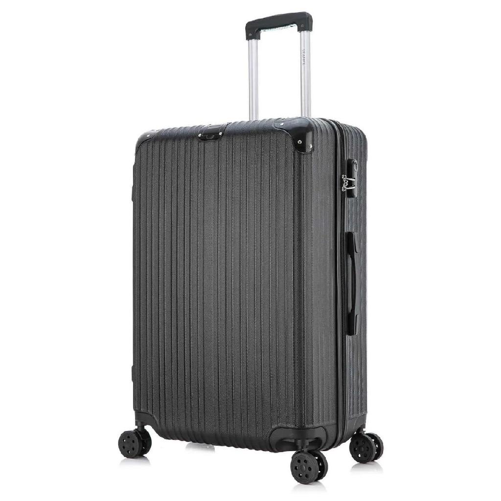 Mala De Viagem Grande Com Rodinhas 360 Madrid Preta | Shopee Brasil