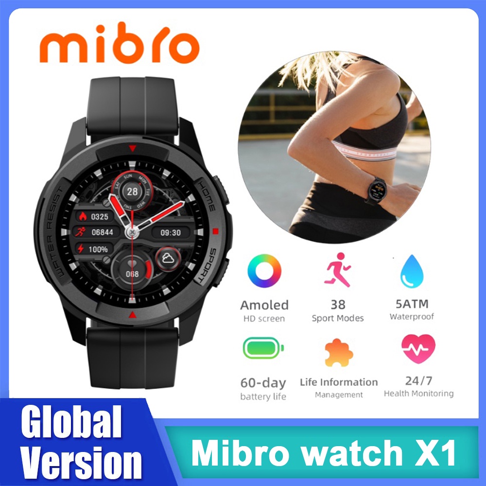 Xiaomi Mibro Watch X1 Versão Global AMOLED Tela SpO2 Verifica Bluetooth ...