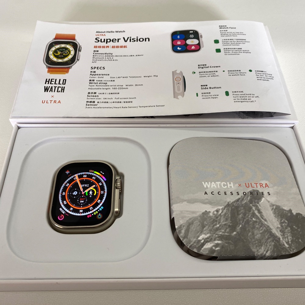 2023 Top 1GB Hello Watch Smartwatch H11 Ultra Atualizado 49mm Série ...