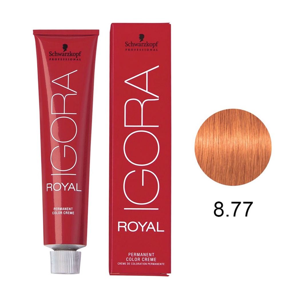 Igora Royal 8.77 Louro Claro Cobre Extra 60ml - Schwarzkopf - Escorrega ...