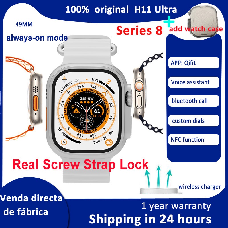Relógio Original H11 Ultra Smart Watch Fechadura De Rosca Real 1 : 1 ...